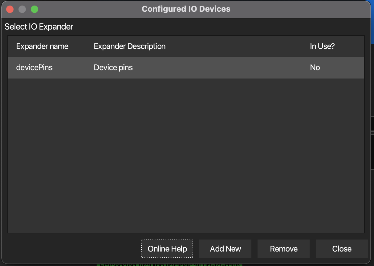 Setting up IO-expanders in the menu designer · TcMenu Documentation